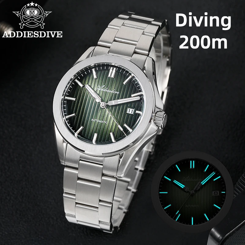 ADDIESDIVE New 41mm Automatic Mechanical Watch BGW9 Luminous 20Bar ...