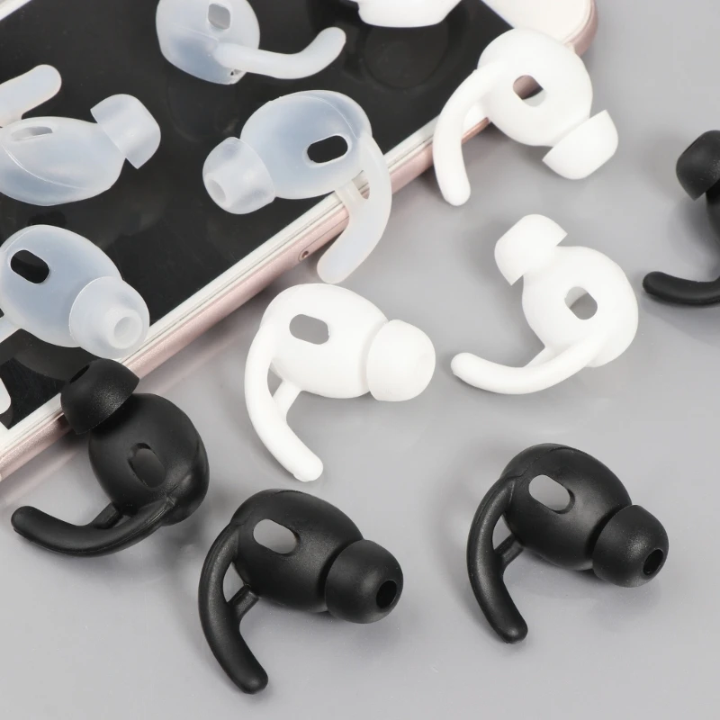 2Pairs Soft Silicone Earhooks Ear Buds Tips Wings for airpods 3 ...