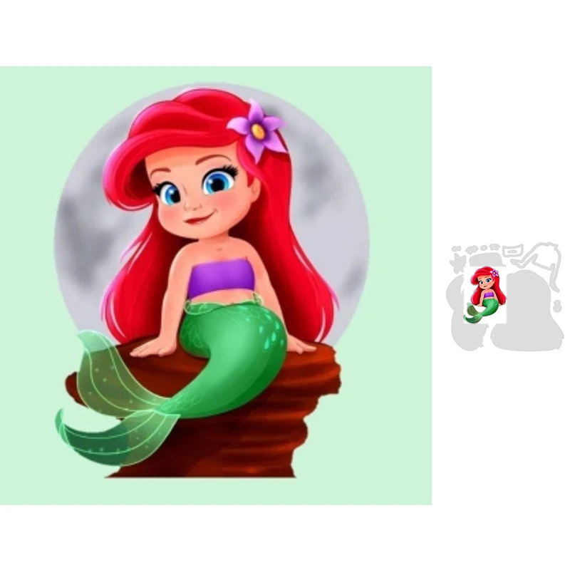 Troqueles-de-corte-de-Metal-con-hermosas-flores-de-sirena-para-lbum-de ...