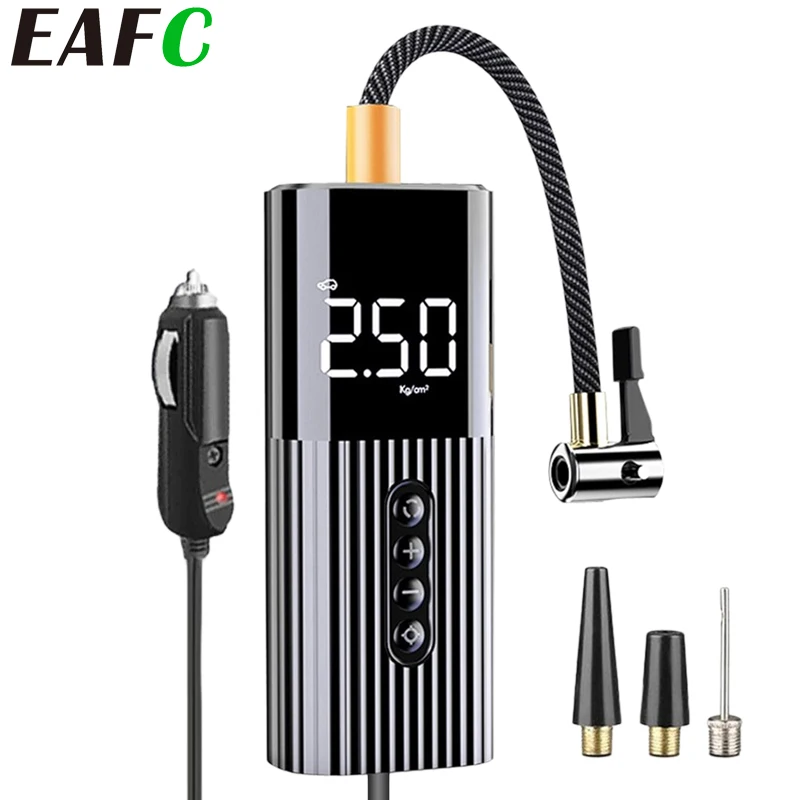 EAFC-Tire-Inflator-Portable-Air-Compressor-Wired-Air-Pump-For-Car-With ...