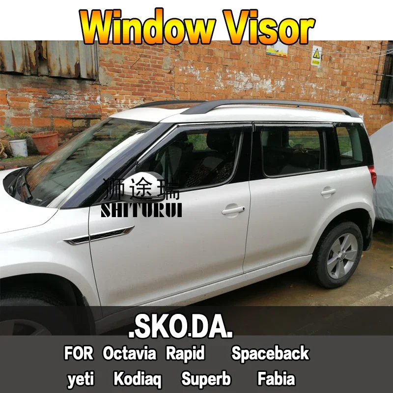 SHITURUI-Visor-Vent-Sun-Rain-Deflector-Guard-SKODA-Octavia-Rapid ...