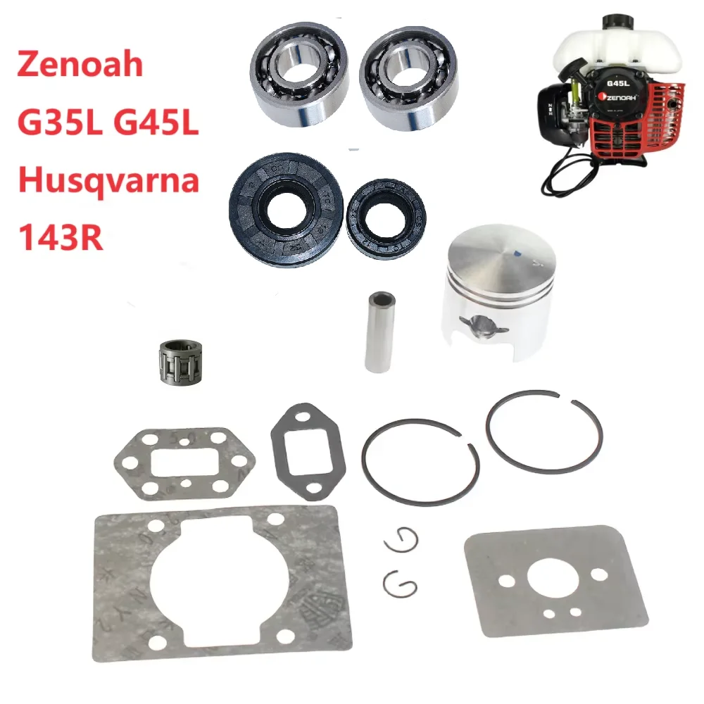 36mm 40mm Piston Kit For Zenoah G35 G35L G45 G45L Husqvarna 143R 443RB ...
