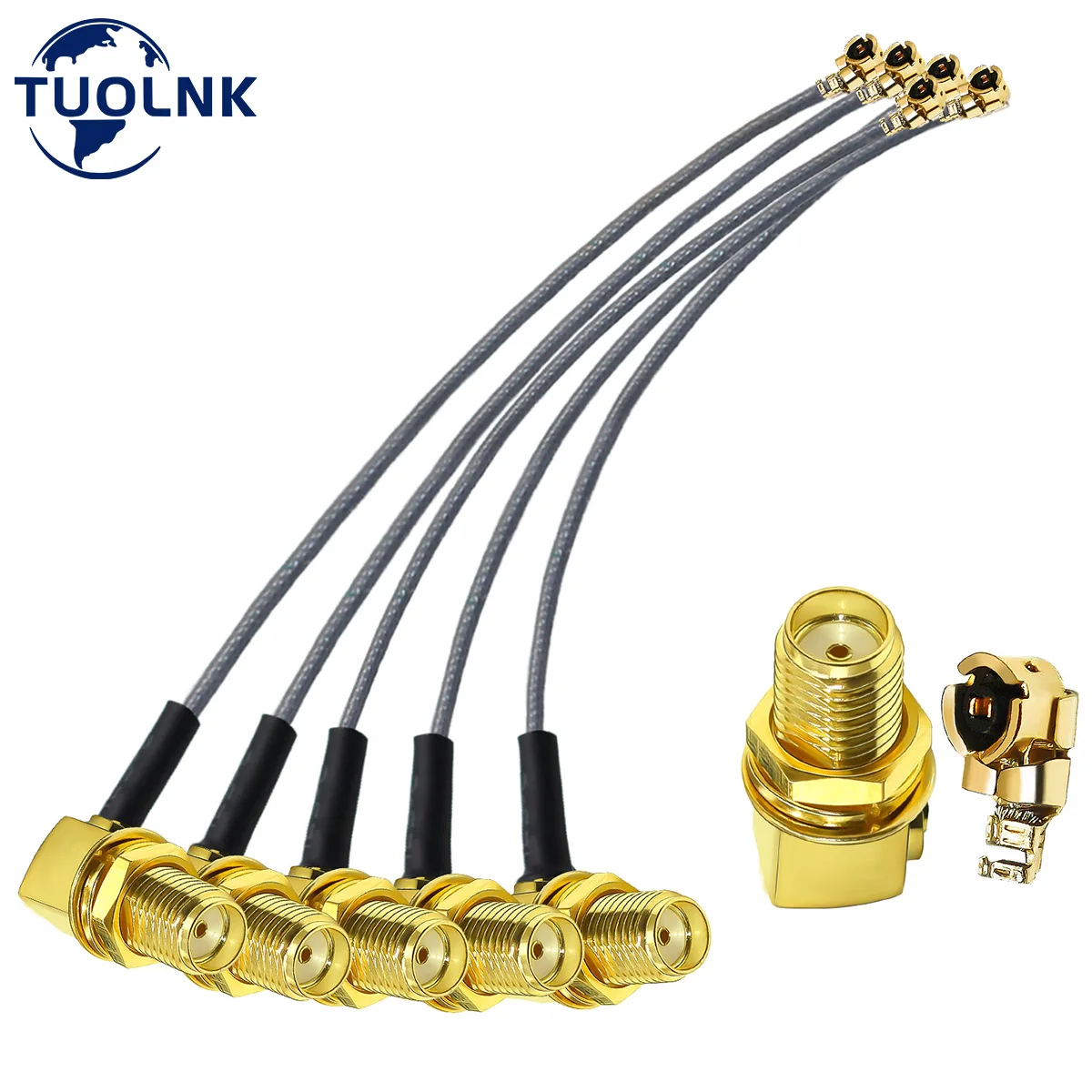 IPX-to-SMA-Coaxial-Cable-SMA-Female-Right-Angle-to-IPEX-UFL-Female-RF ...
