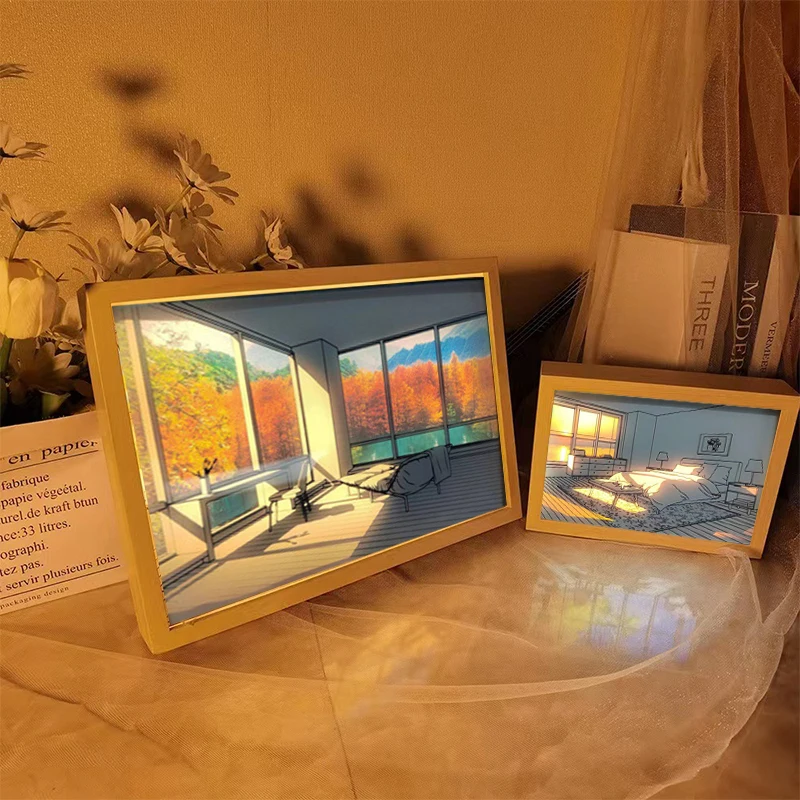 Decor-LED-Picture-Frame-DIY-USB-Light-Painting-Luminous-Light-Frame ...