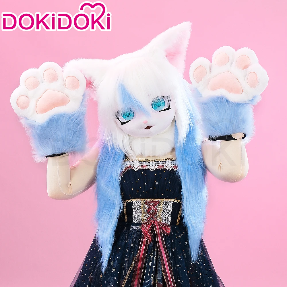Fursuit-pelzigen-Kopf-Pfoten-Kigurumi-Cosplay-Requisiten-Dokidoki ...