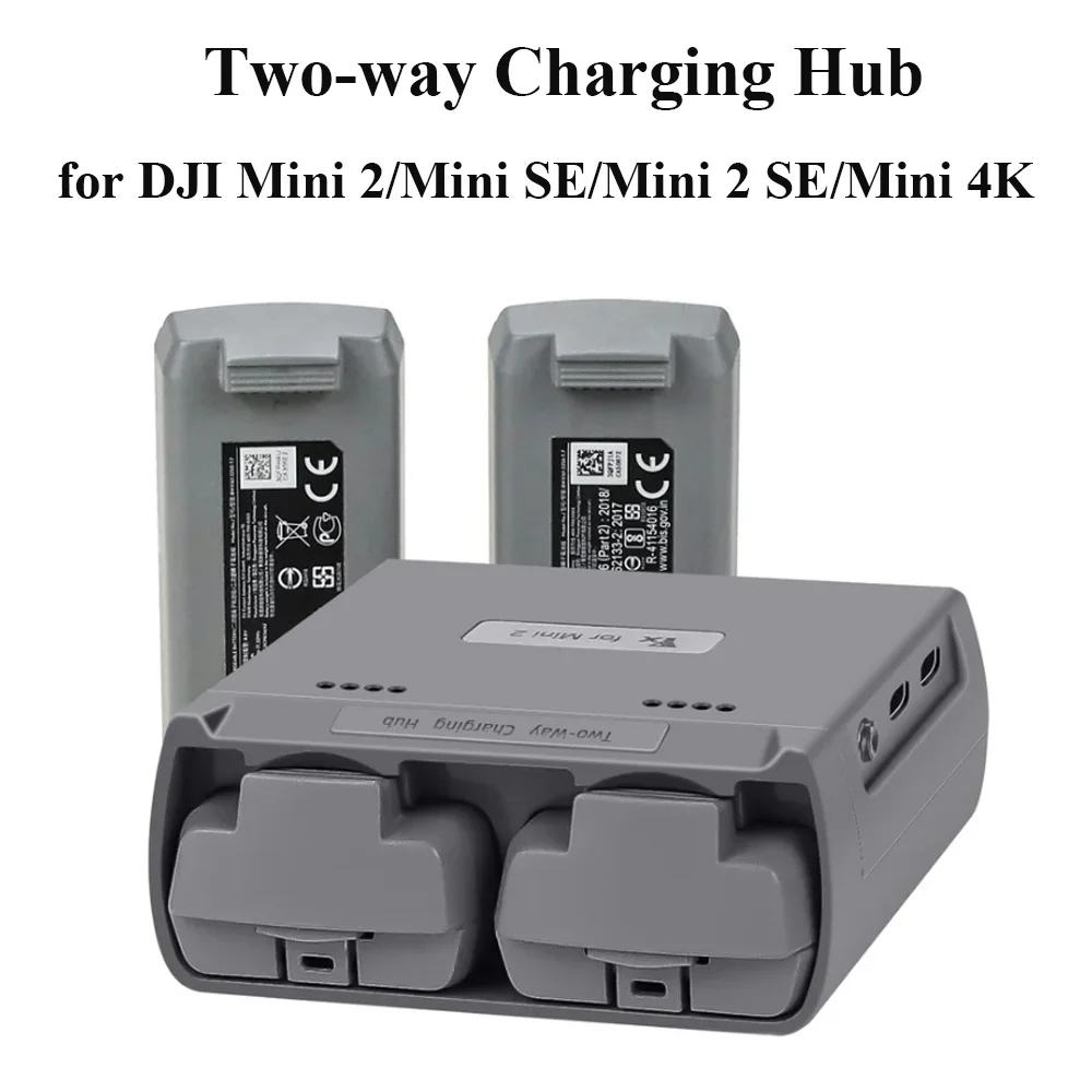For DJI Mini 2/ Mini 2SE/ Mini 4K Drone Battery Charger Two Way ...