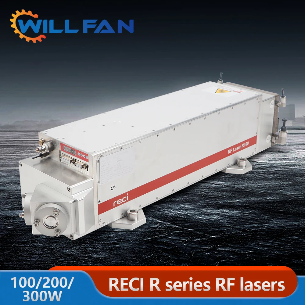 Will-Fan-Reci-Co2-FR-120w-200w-300w-Laser-Tube-R20-R30-R40-Laser-Source ...
