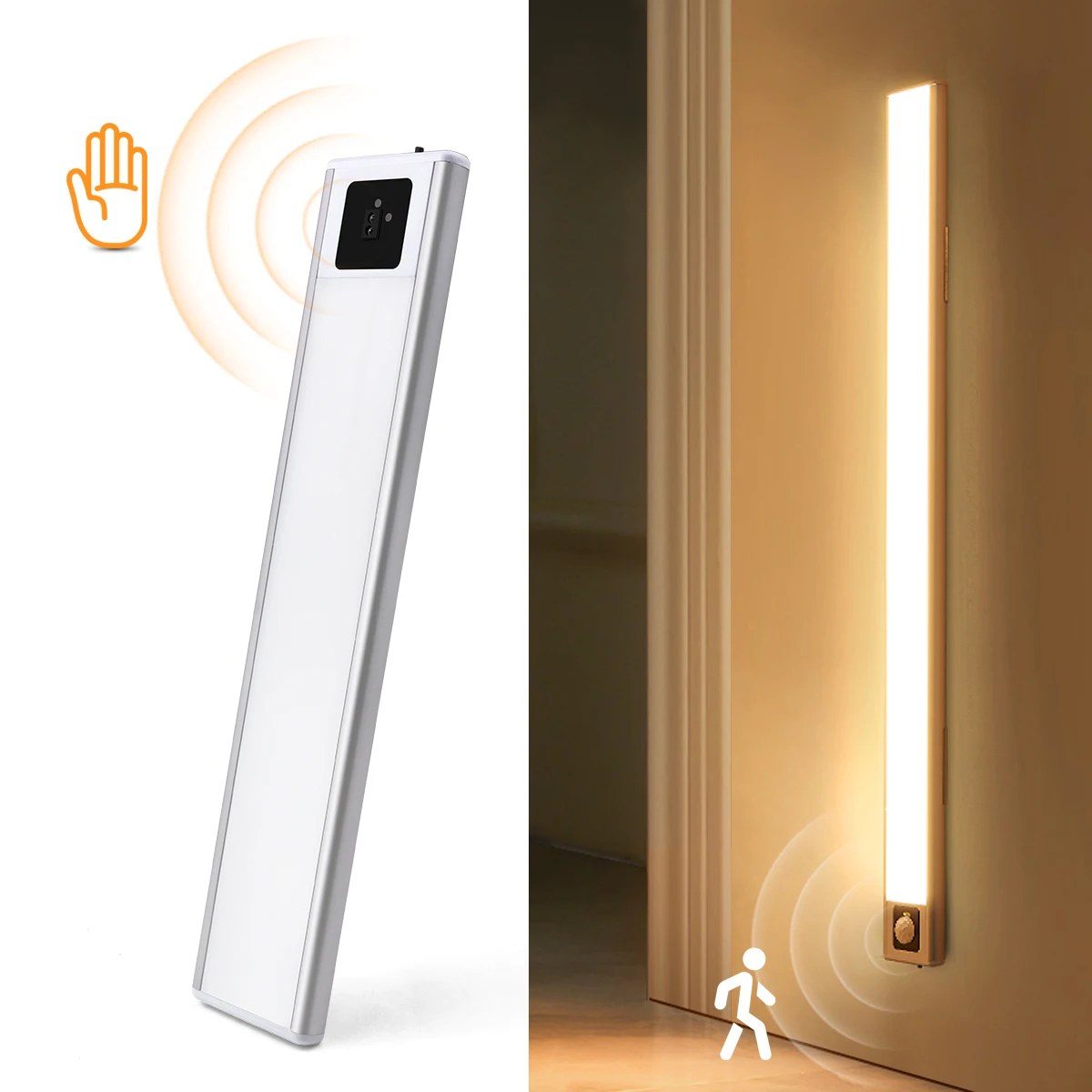 USB 5V Portable PIR Motion Sensor LED Bar Light Tube Aluminum Body ...