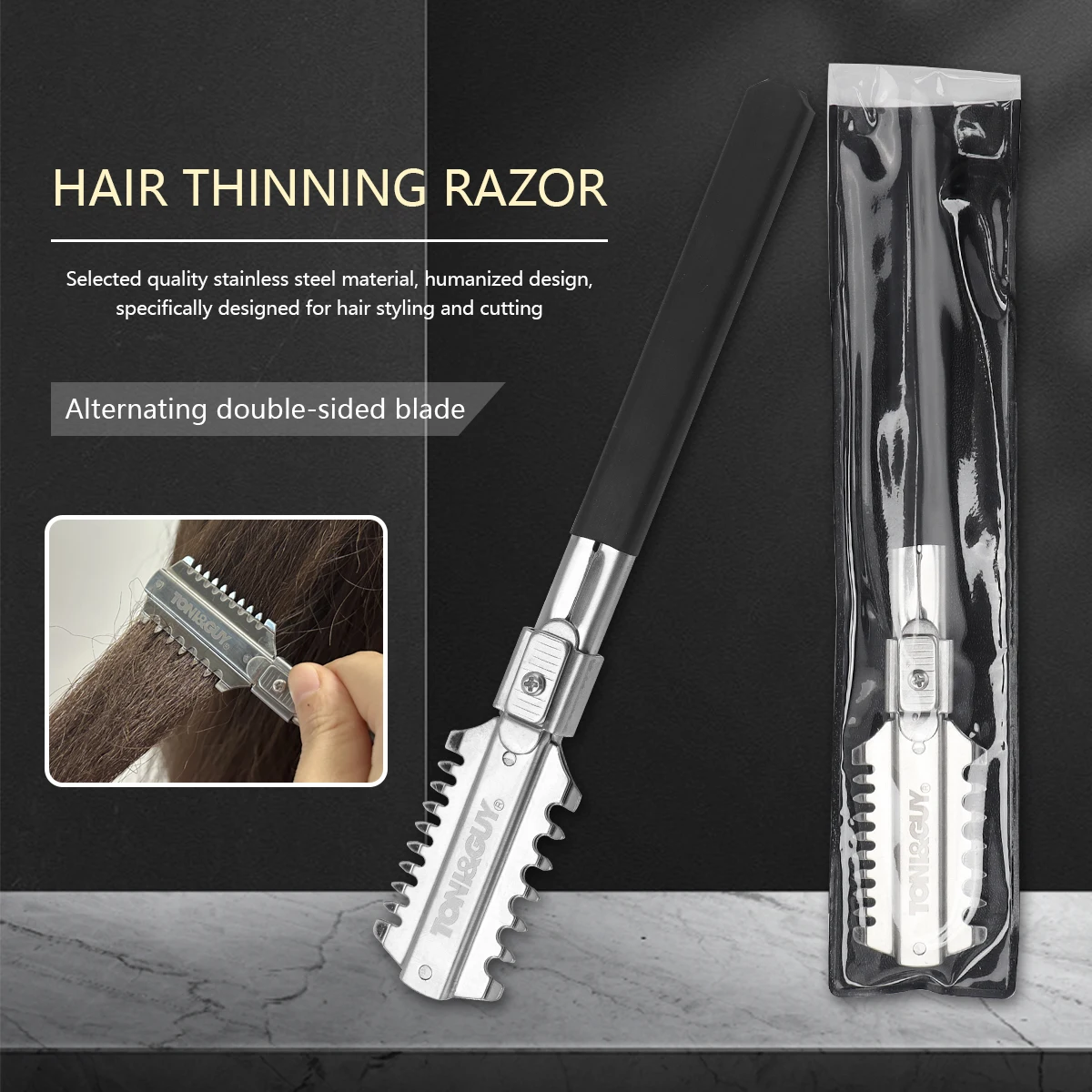 Barbershop-Double-edge-Razor-Blade-Salon-Manual-Hairdressing-Thinning ...