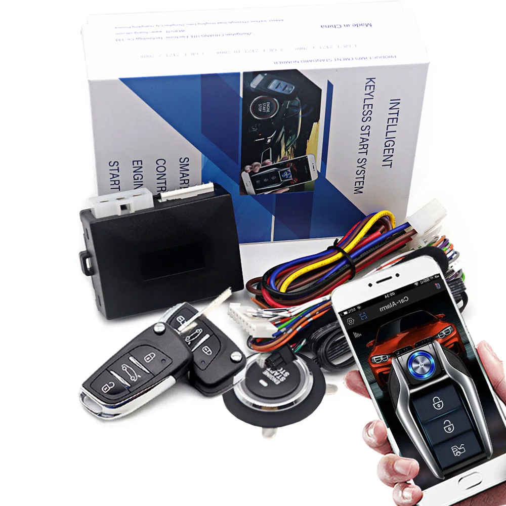Universal-Car-Alarm-AutoStart-Keyless-Entry-System-Remote-Start-Kit-For ...