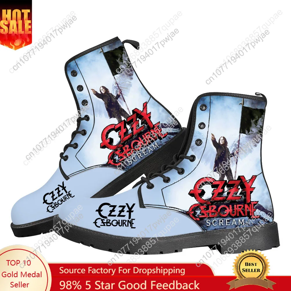 Ozzy Rock Singer Osbourne Casual Boots Heavy Metal Band Mens Womens ...
