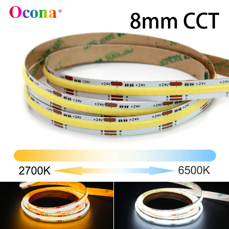 8mm-Narrow-PCB-COB-CCT-LED-Strip-Lights-Tunable-White-2700-6500K-Dual-Color-CSP-Warm.jpg