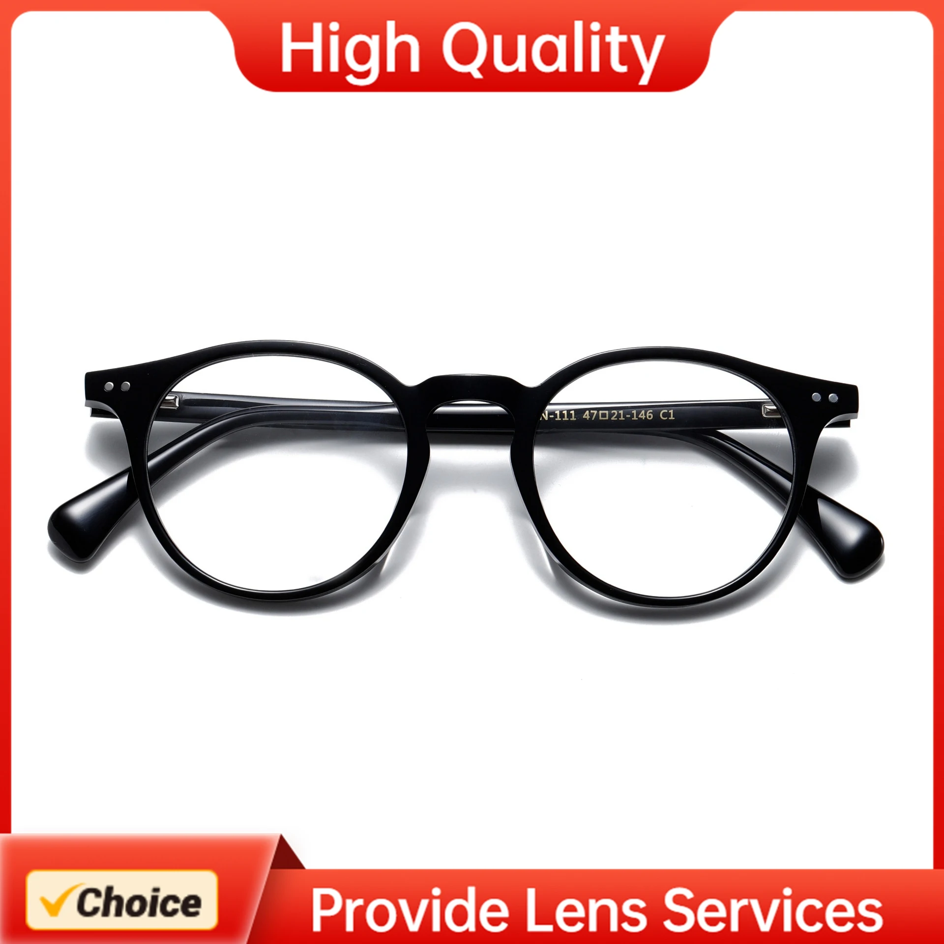 2024-Style-High-Quality-Handmade-Luxury-Italian-Acetate-Retro-Round ...