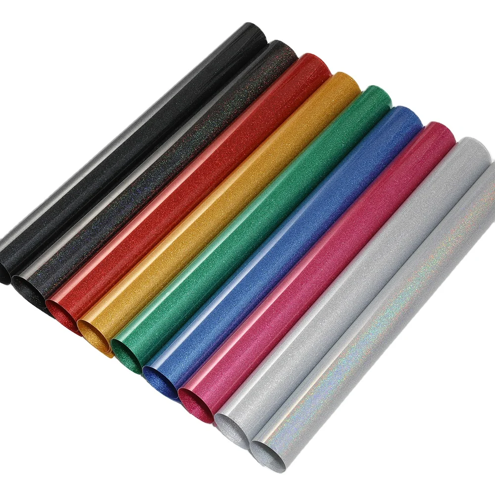 Glitter-Flex-PU-Heat-Transfer-Vinyl-Roll-Sticky-Back-Reflective-T-shirt ...