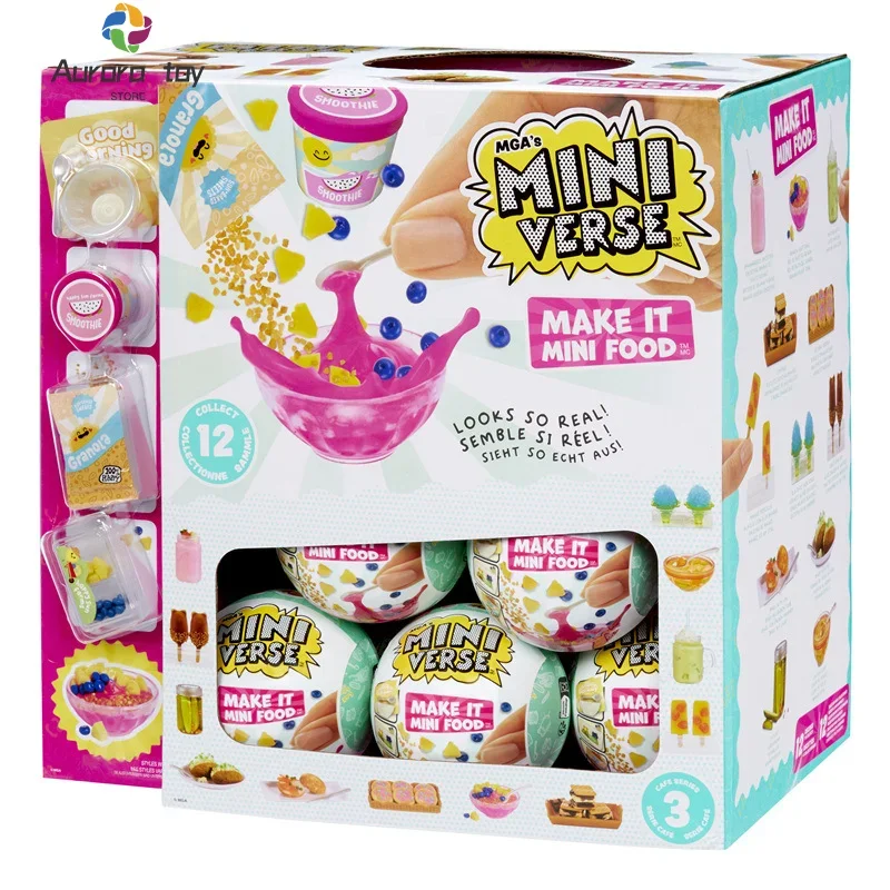 Mini Série Alimentar Blind Box para Crianças, Delicioso Chá e Dim Sum ...