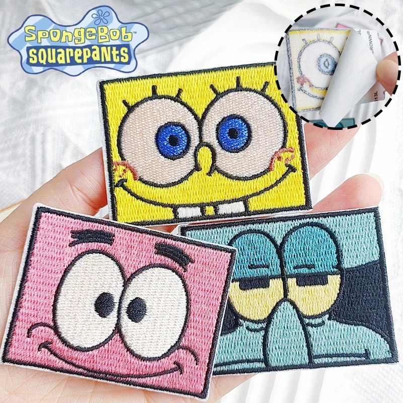 SpongeBob-Patrick-Star-Patch-Cartoon-Anime-Jacket-Jeans-Diy-Embroidery ...
