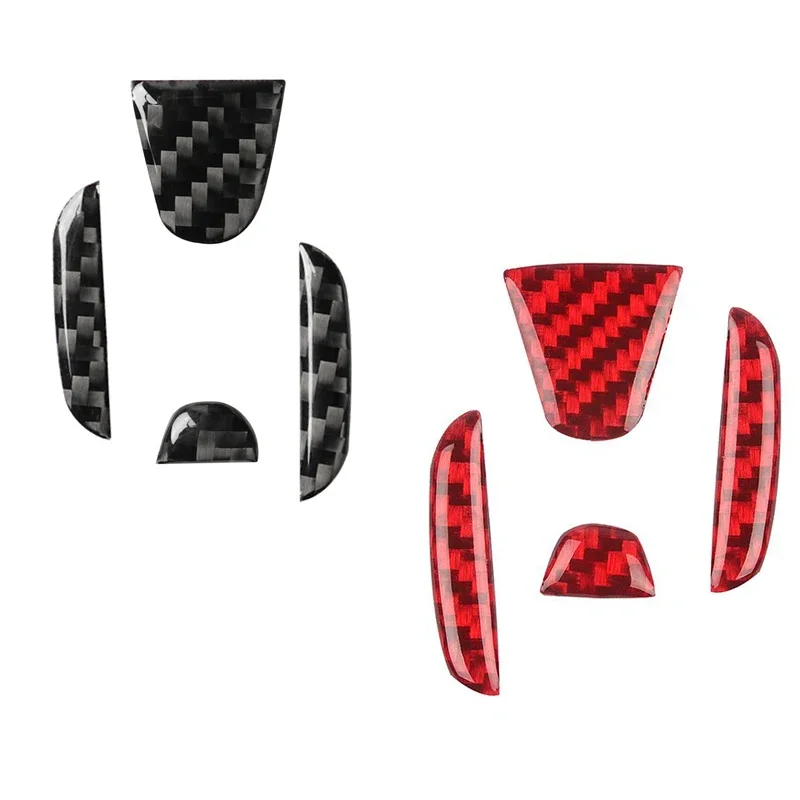 Carbon-Fiber-Car-Steering-Wheel-Sticker-Emblem-Badge-Trim-Decal-for ...