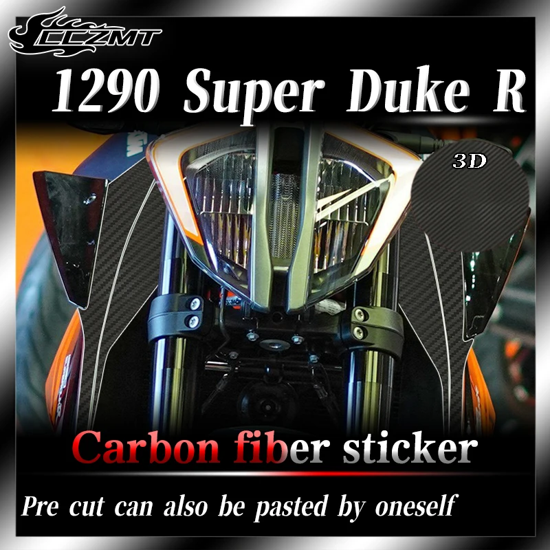 For-KTM-1290-Super-Duke-R-sticker-3D-carbon-fiber-protective-film-fuel ...