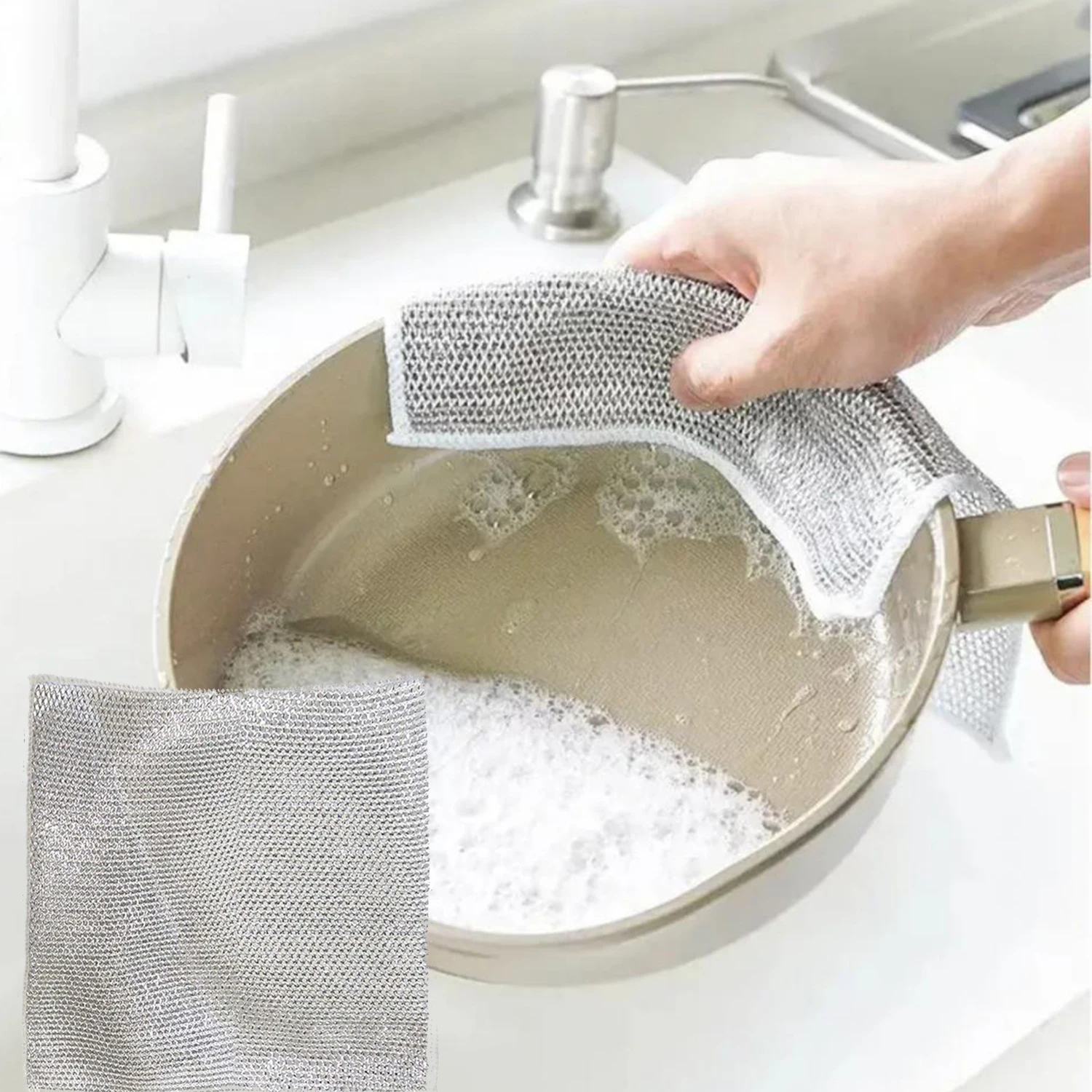 Silver-Cleaning-Cloth-Magic-Dish-Towel-Reusable-Non-Stick-Oil-Dishcloth ...