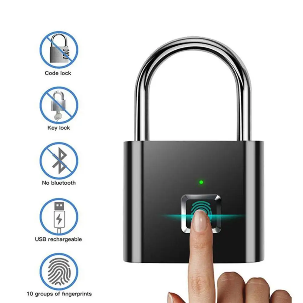 Fingerprint-Padlock-Anti-theft-Waterproof-Keyless-Security-Portable ...