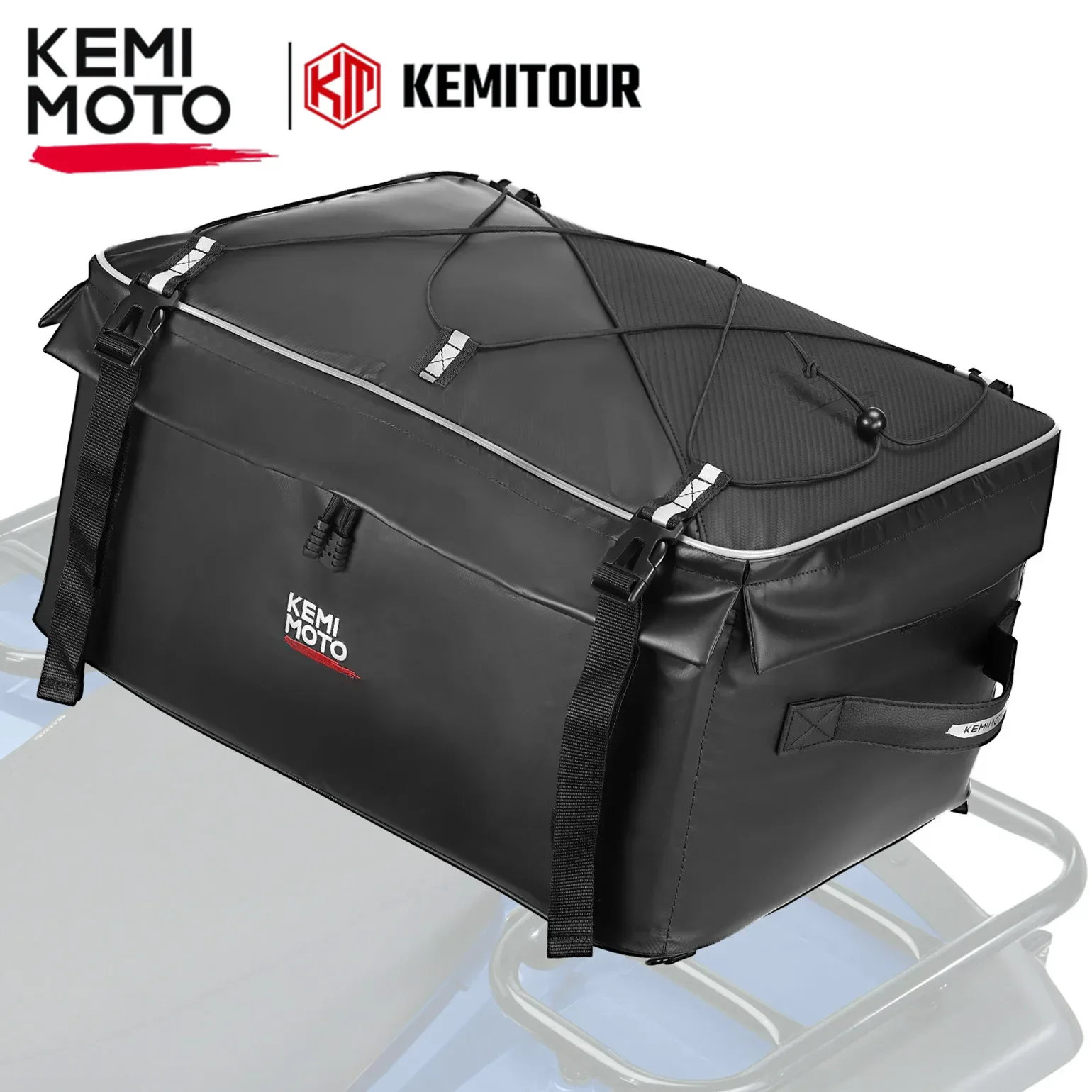 KEMIMOTO ATV 900D Front Rear Rack Storage Bag Compatible With Polaris ...
