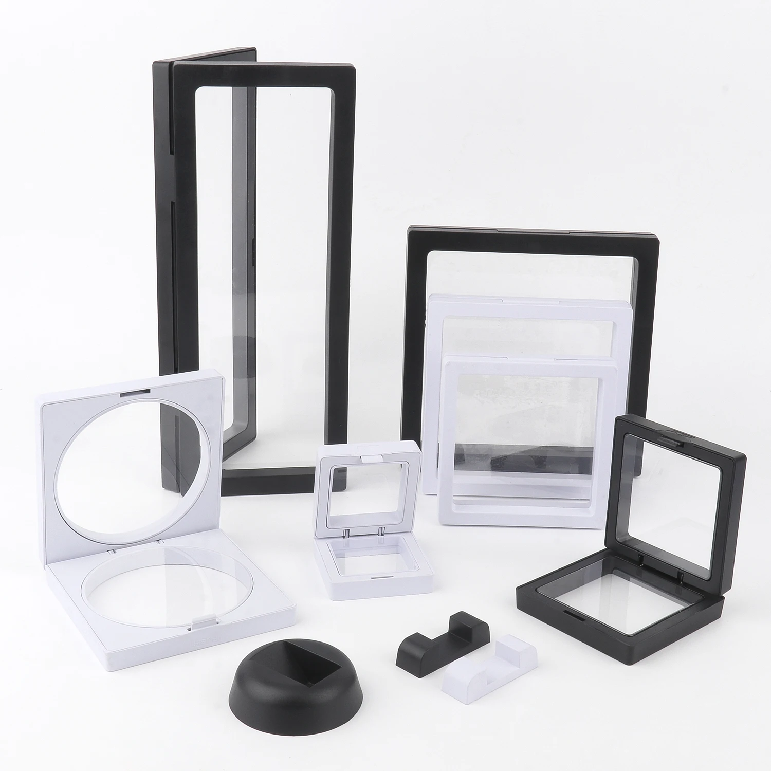 PE Film Jewelry Storage Box 3D Packaging Case Gemstone Free Stand ...