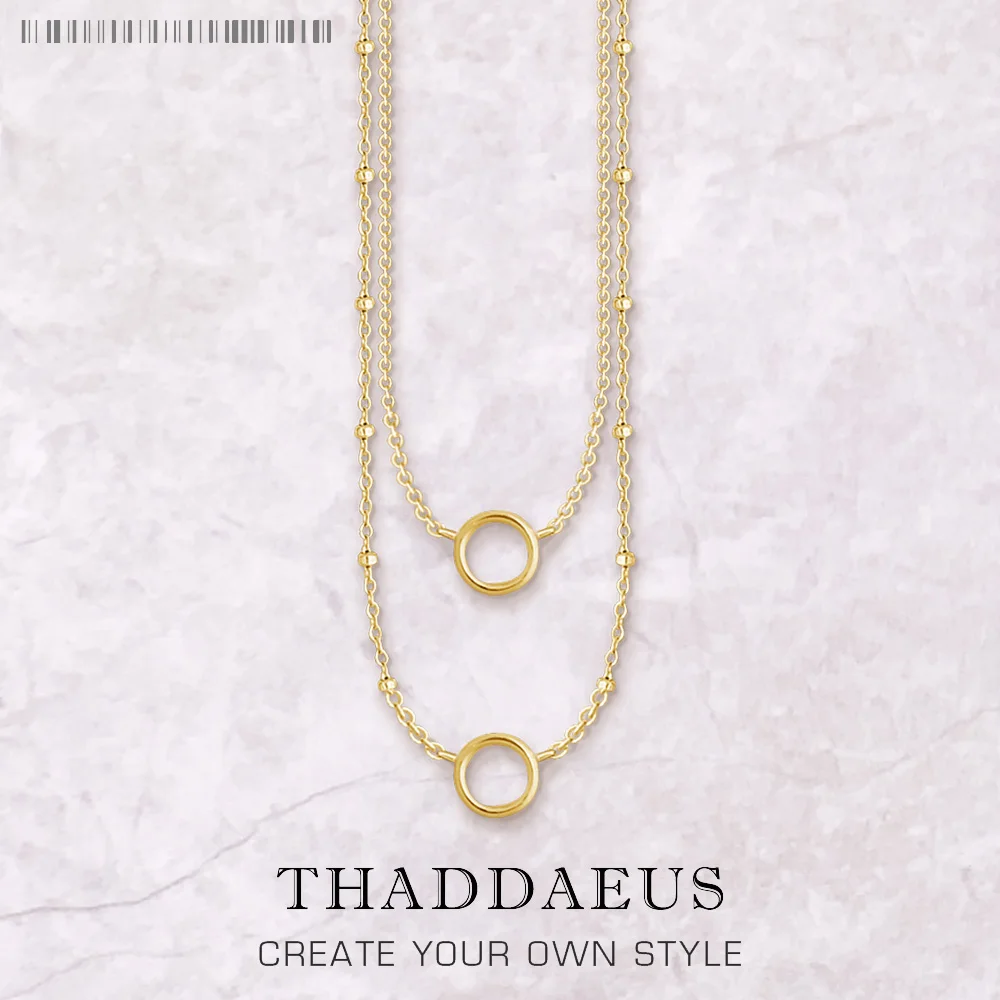 Charm-Necklace-Golden-Carriers-Winter-Fashion-Jewelry-Europe-925 ...