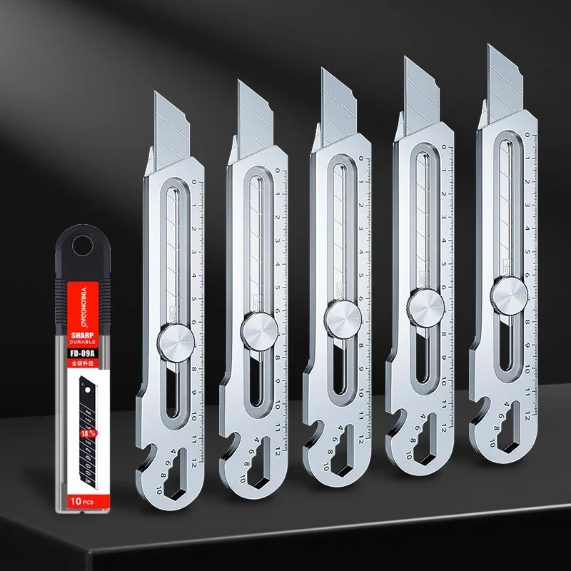 Stainless-Steel-Utility-Knife-6-In-1-Multi-Function-Opener-Retractable ...