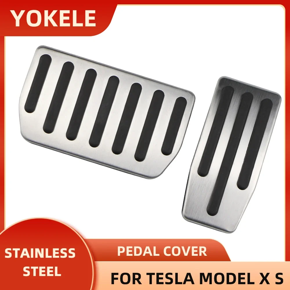 Stainless-Steel-Car-Pedals-for-Tesla-Model-X-Model-S-2016-2022-Foot ...
