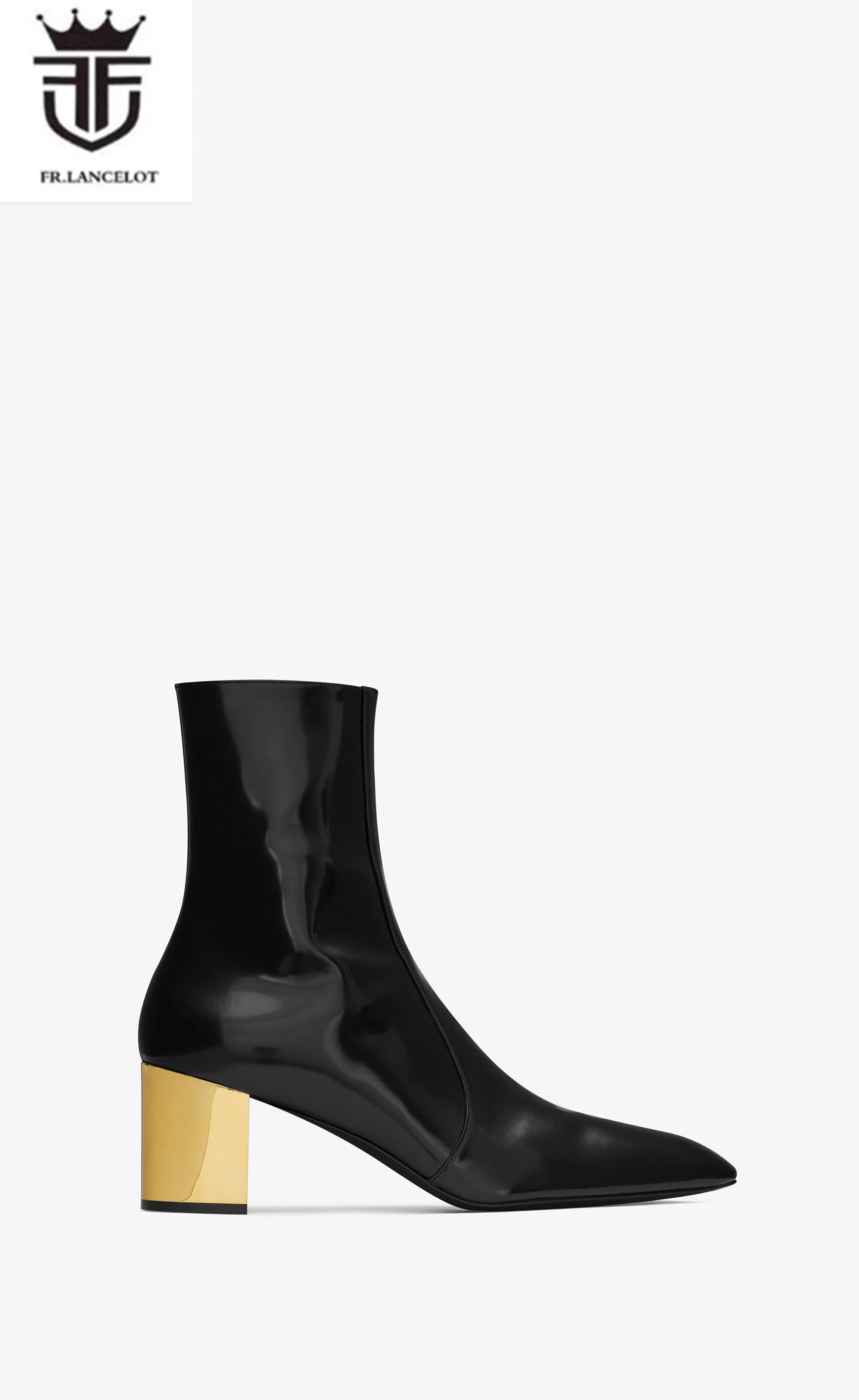 2024-New-Arrival-Men-Boots-American-Style-Pointed-toe-Booties-Golden ...