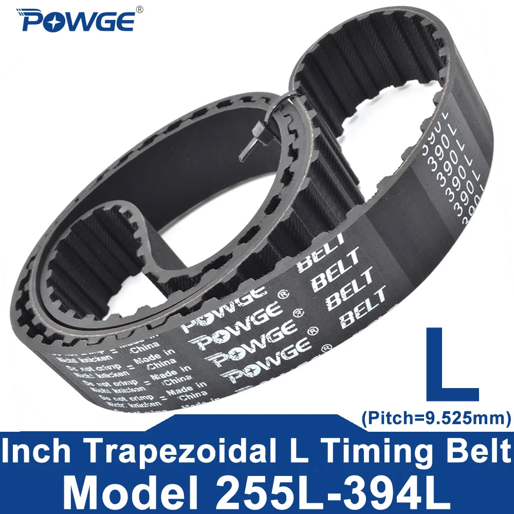 POWGE L Timing belt 255L to 394L Width 10-35mm 255 258 263 265 270 275 ...