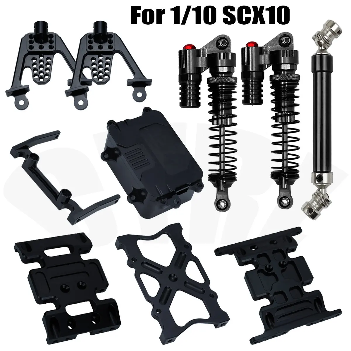 Metal-Frame-Chassis-Kit-Front-Rear-Shock-Towers-Center-Skid-Plate ...