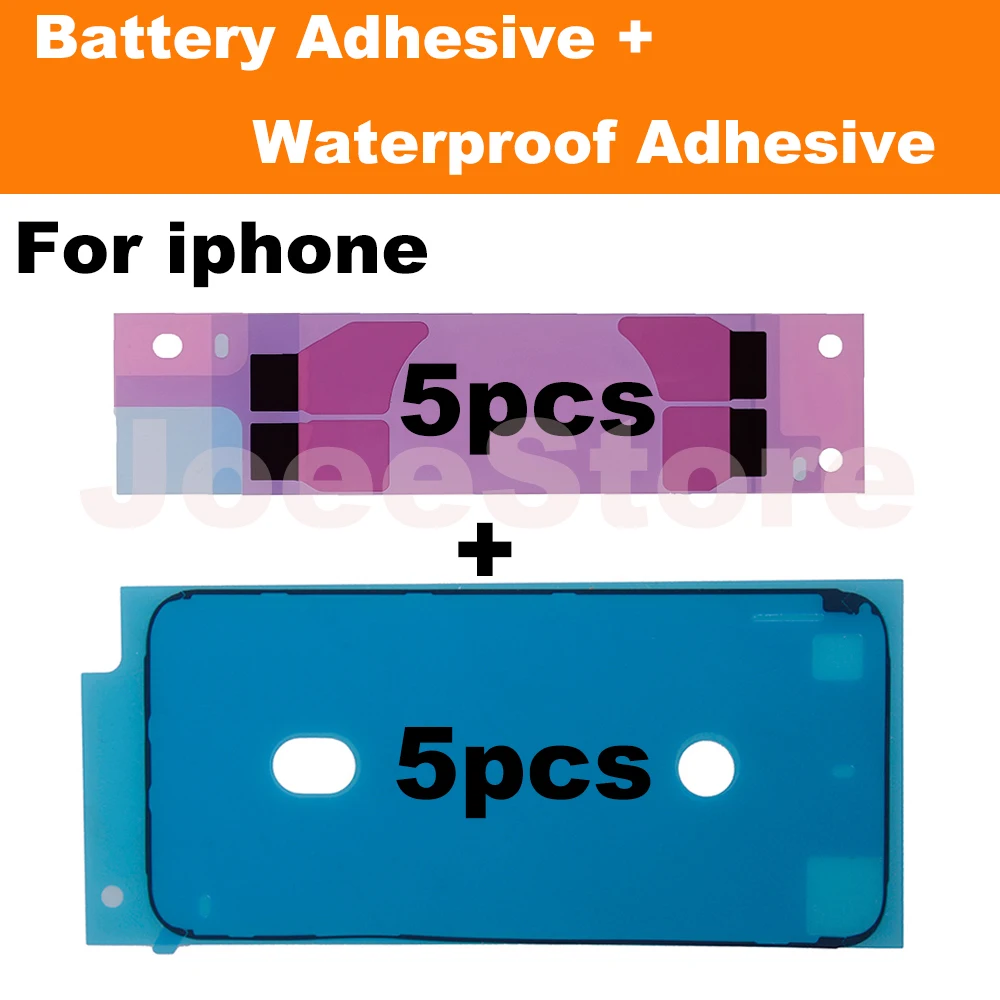 5set Waterproof Battery Adhesive For iphone 15 14 13 12 11 Pro Max Mini ...