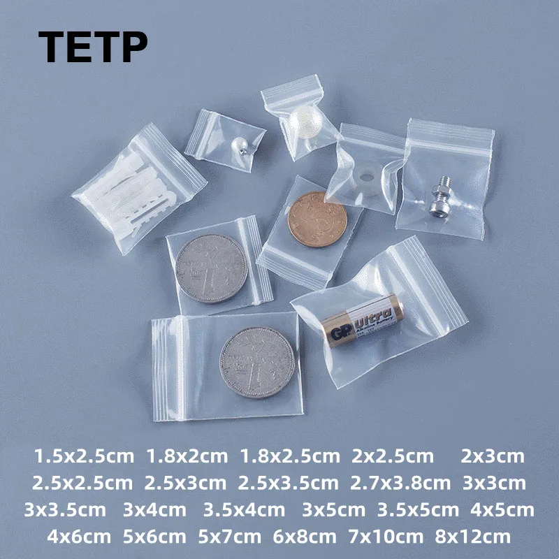 TETP-500Pcs-Mini-Ziplock-Bags-Thicken-Jewelry-Necklace-Ring-DIY ...