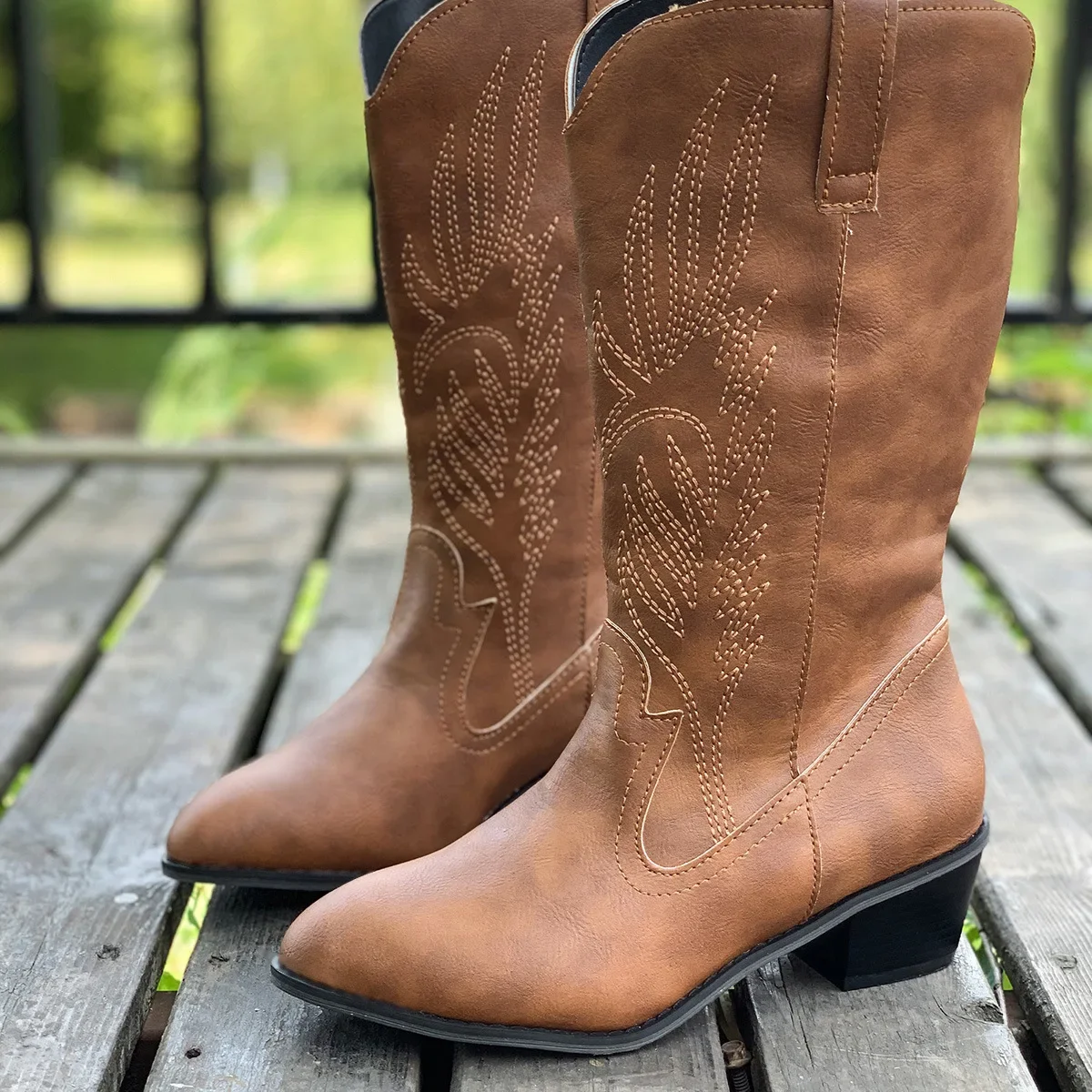 Winter-Punk-Boots-Fashion-Slip-on-Shoes-Ladies-Elegant-Thick-Sole-Long ...