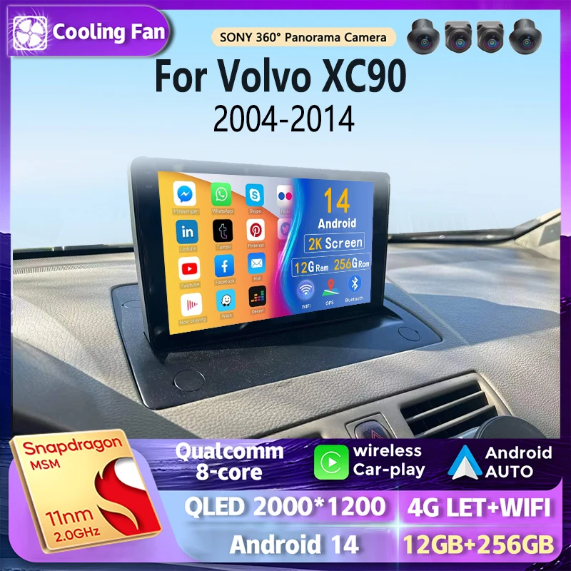 Android-14-Carplay-Car-Radio-For-Volvo-XC90-XC-90-2004-2014-Navigation ...