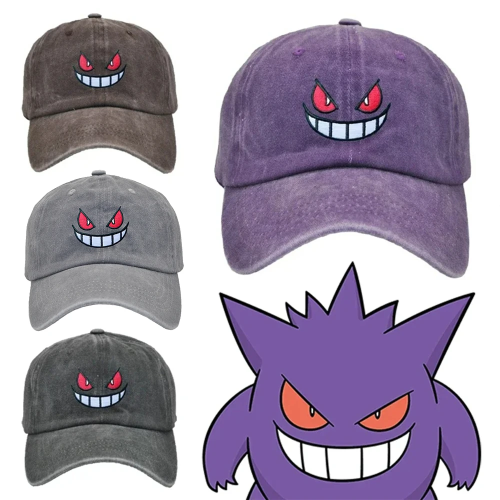Anime-Pokemon-Gengar-Baseball-Caps-Snapback-Hats-Adjustable-Sports-Caps ...