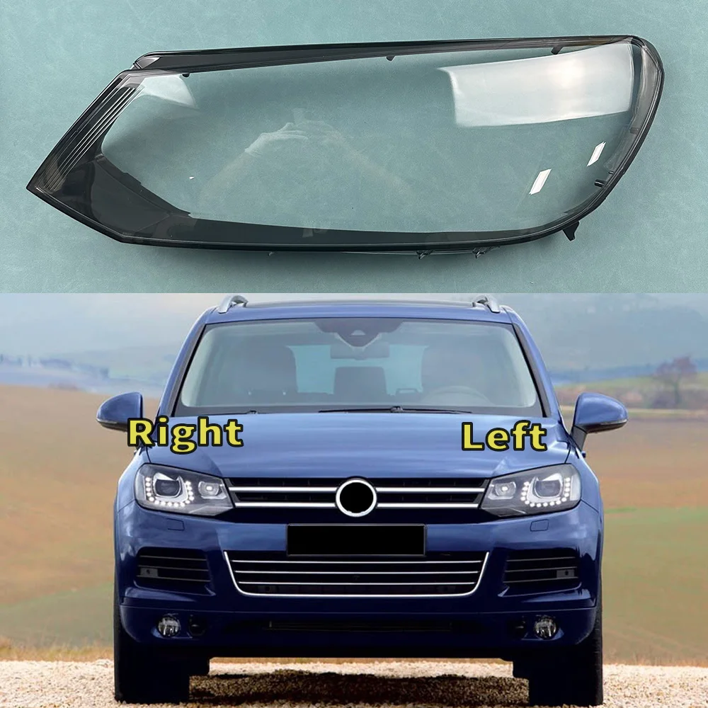 For-Volkswagen-VW-Touareg-2011-2014-Car-Front-Headlight-Cover-Auto ...