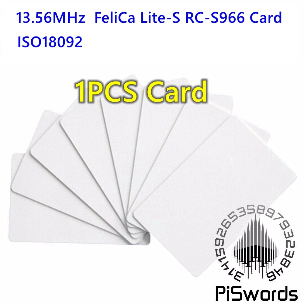 1PCS NFC 13.56MHz FeliCa Lite-S RC-S966 ISO18092 Card TAG 1PCS