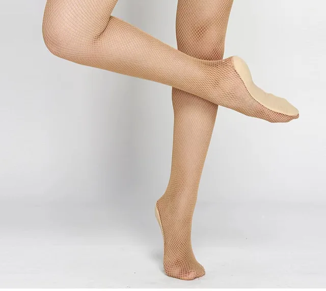 Professional Hard Mesh Tights Latin Dance Fishnet Stockings Competition ...