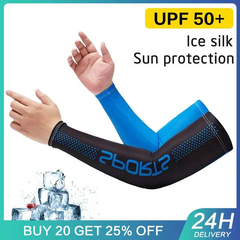 2pcs-Ice-Silk-Sunscreen-Sleeves-Quick-drying-Breathable-Fitness-Arm ...