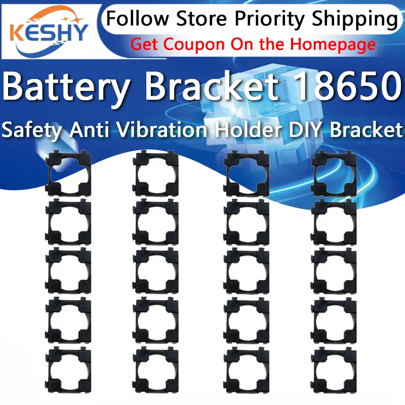 20pcs Battery Bracket 18650 Safety Anti Vibration Holder DIY Bracket ...