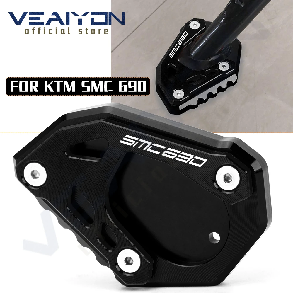 Motorcycle Accessories CNC Kickstand Extension Pad Foot Side Enlarge ...