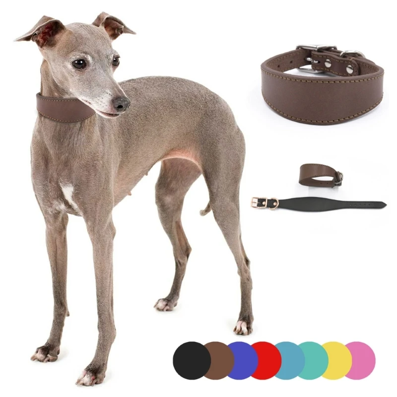 Soft-Leathers-Dogs-Collar-Adjustable-Dogs-Collars-for-Outdoor-Walking ...