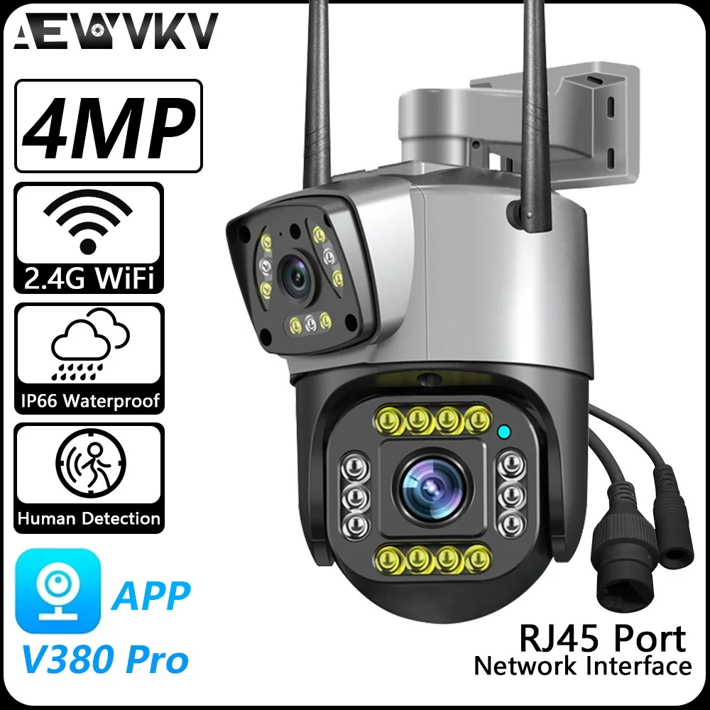 4MP-2K-PTZ-Wifi-IP-Camera-Dual-Lens-Security-Protection-Ai-Human ...