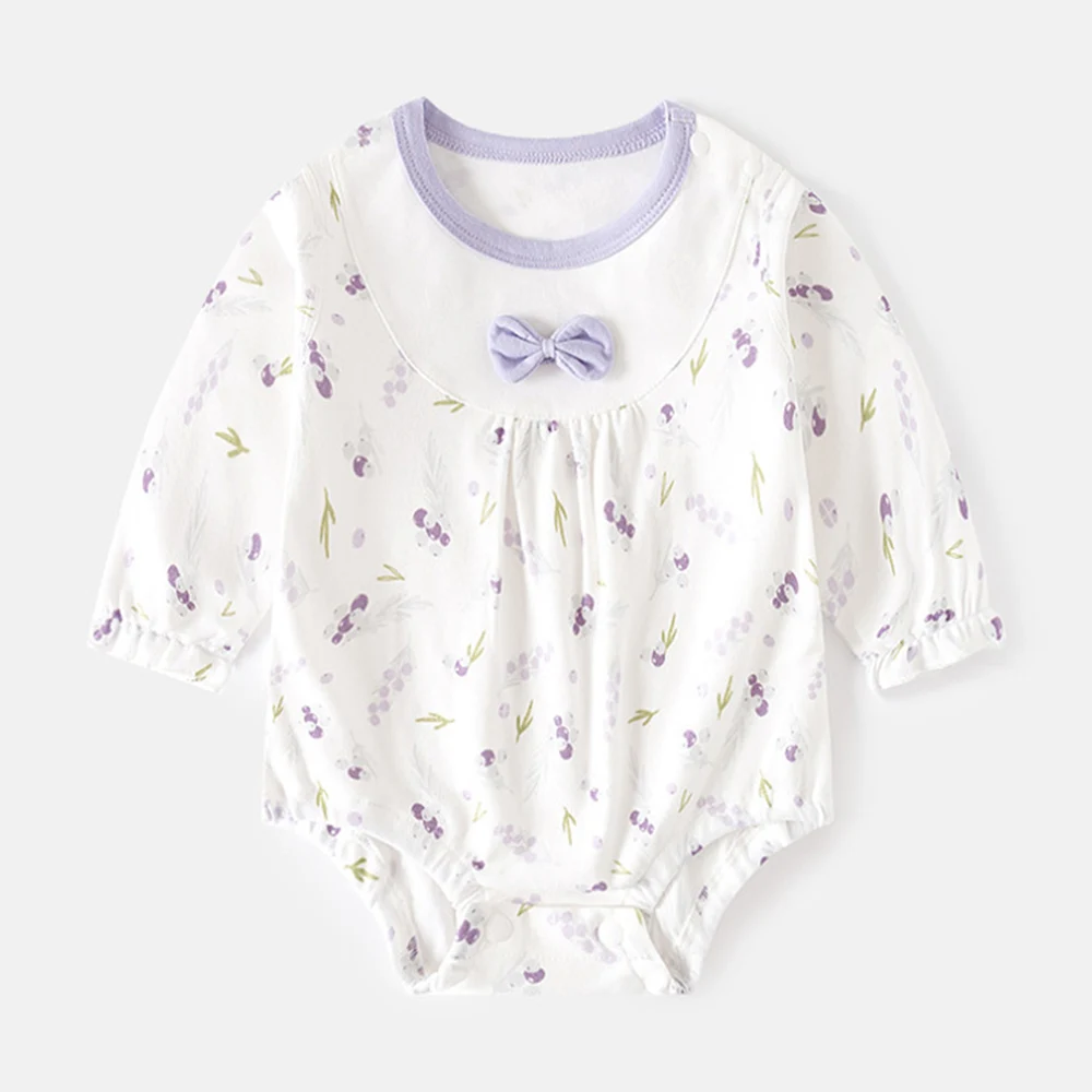 Baby-Girl-Long-Sleeve-Bodysuit-Floral-Cotton-Spring-Autumn-Winter ...