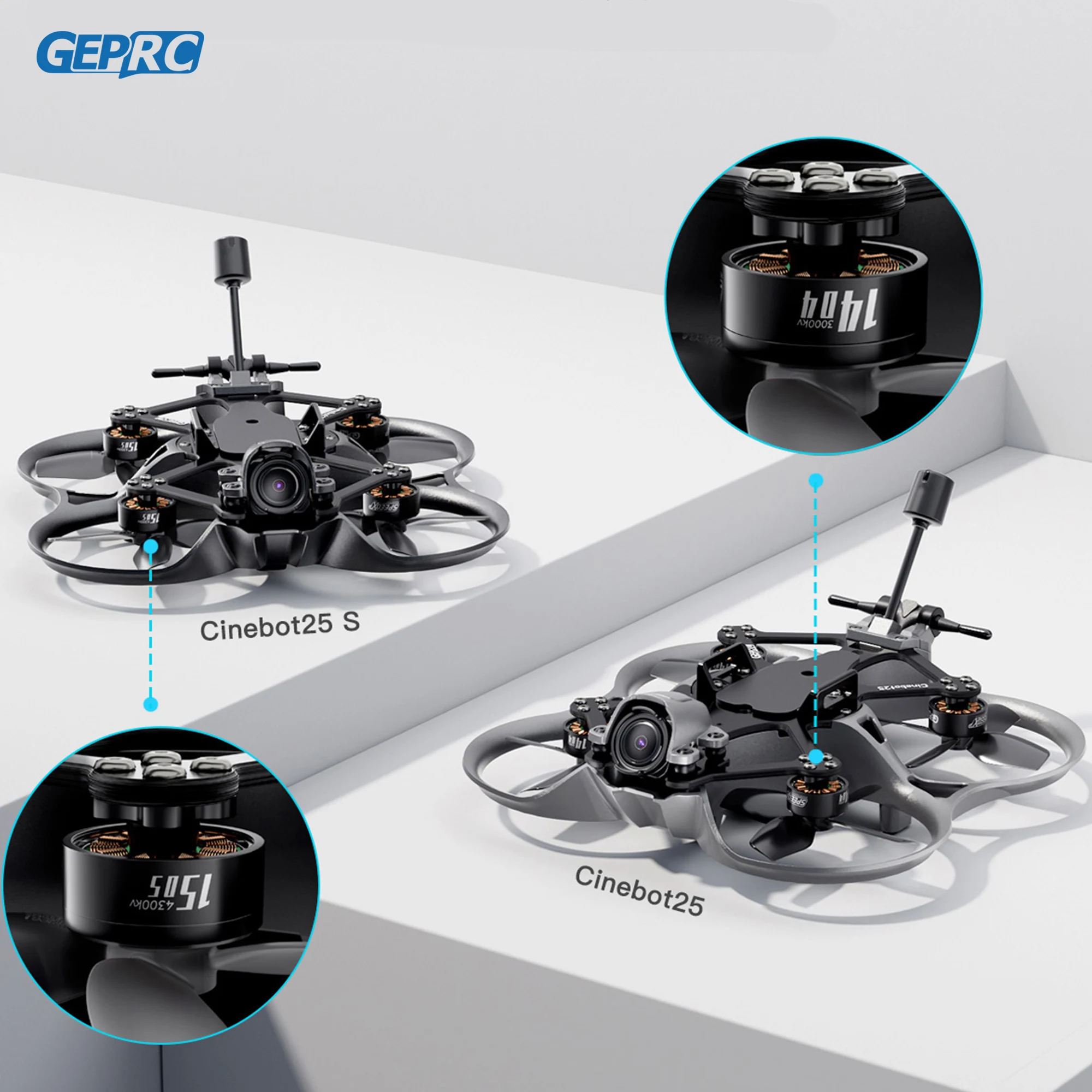 GEPRC Cinebot25 S HD O3 FPV Drone 2.5inch G4 45A AIO FC 1505 4300KV Motor RCintegrated 45A BLS ESC Racing Freestyle Quadcopter AliExpress 26