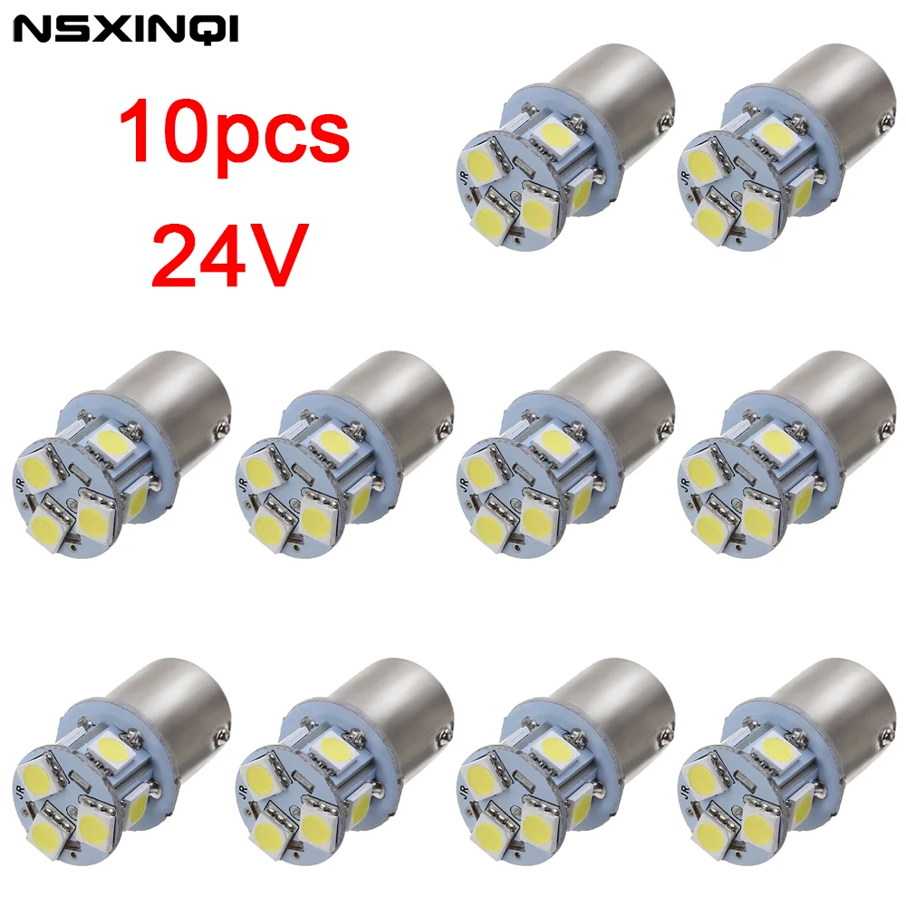 NSXINQI 10pcs 24V 5050 8SMD LED Bulb Light Car Truck 1156 BA15S P21W ...