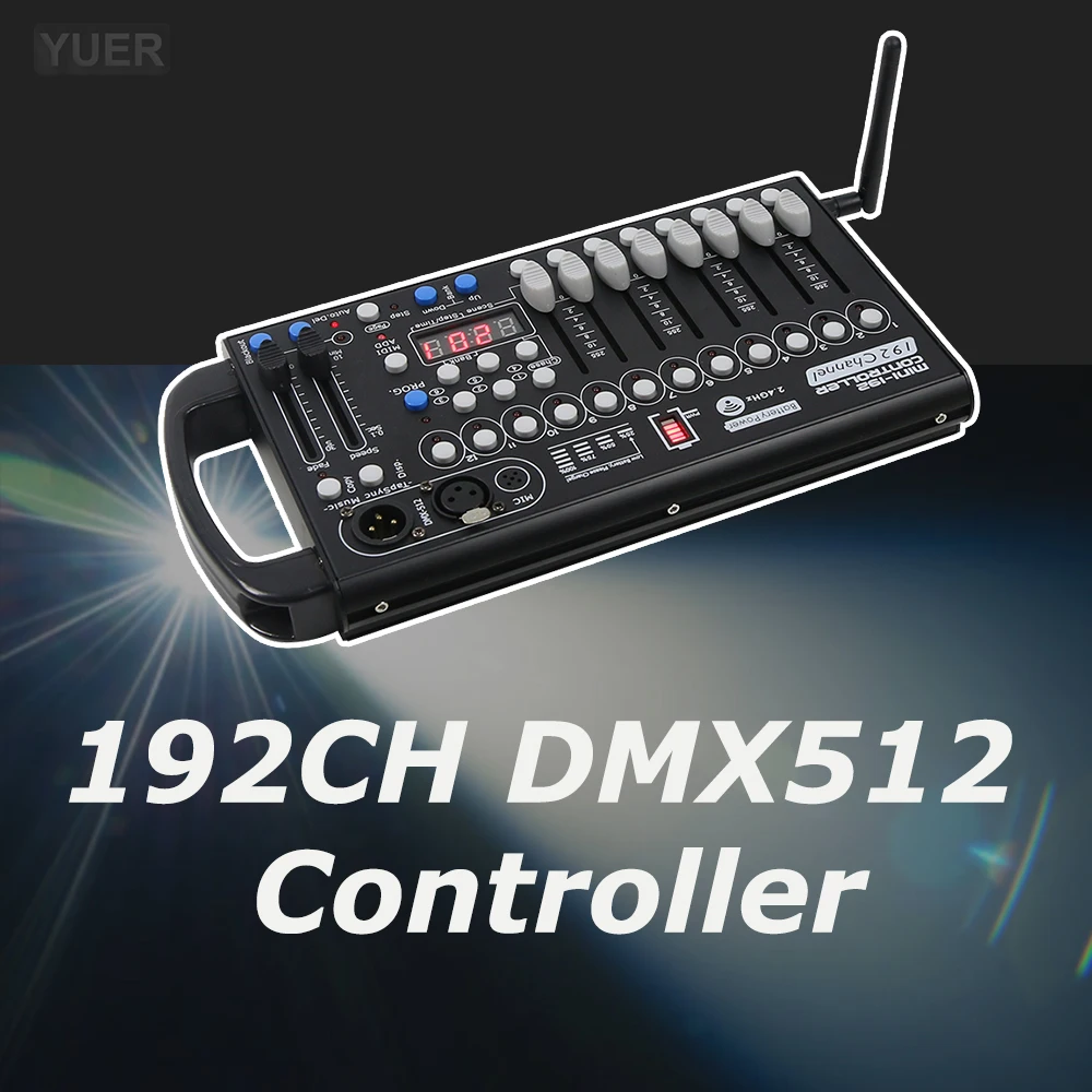 2023 New 192 Channel Mini DMX Controller Wireless DMX512 Dmx Light Console Dmx Effect For DJ ...