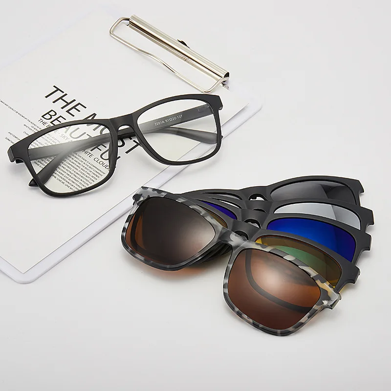 2201A-6-In-1-Men-Women-Polarized-Night-Vision-Optical-Magnetic-Clip-on ...